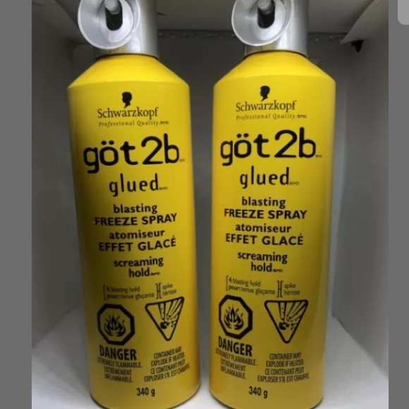 got 2b | Grooming | Lot Of 2 Got 2b Glued Blasting Freeze Spray 34g ...